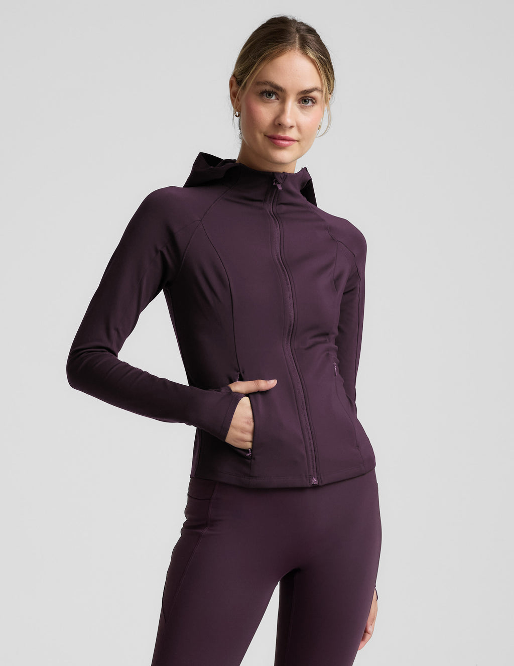 Pacer Fleece-Backed Full Zip Jacket | Beyond Yoga