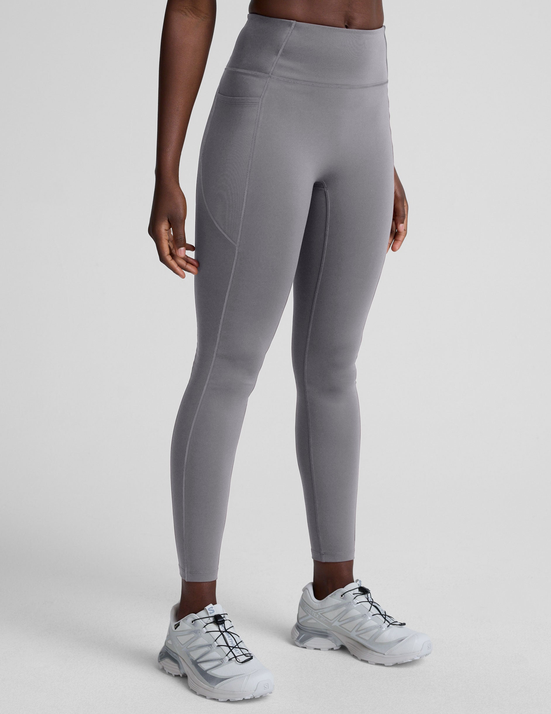 Pacer Fleece-Backed Zip Pocket Full Length Legging | Beyond Yoga