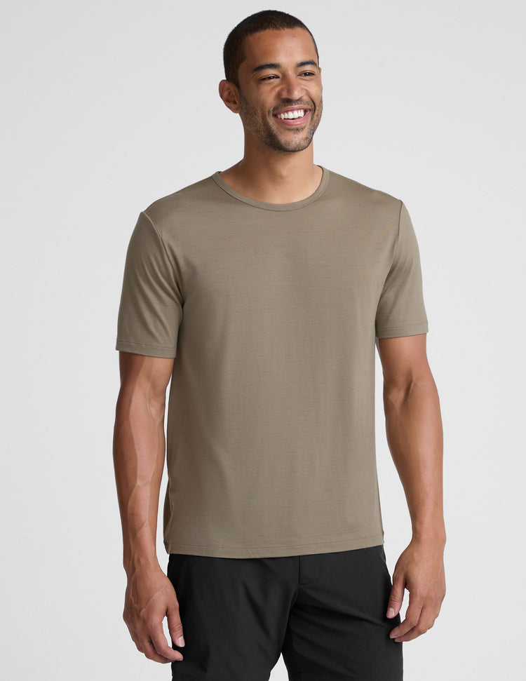 Warm Wick Merino Wool Short Sleeve Crew | Beyond Yoga