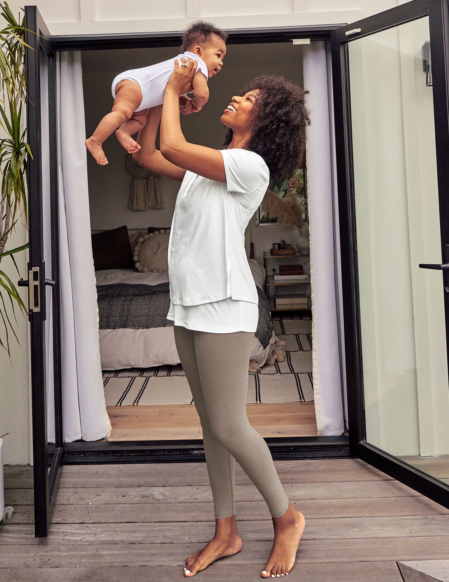 Featherweight Under Wraps Nursing Overlap Long Sleeve Tee | Beyond Yoga