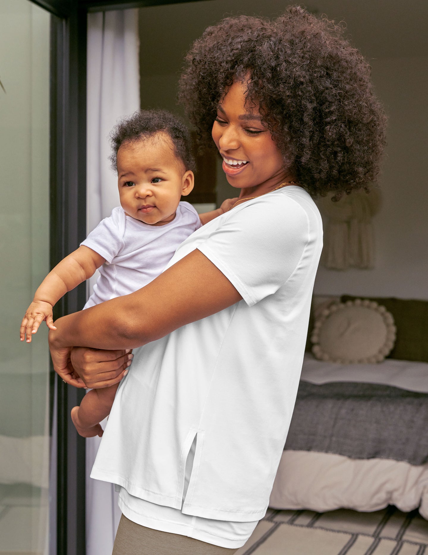 Featherweight Under Wraps Nursing Overlap Long Sleeve Tee | Beyond Yoga