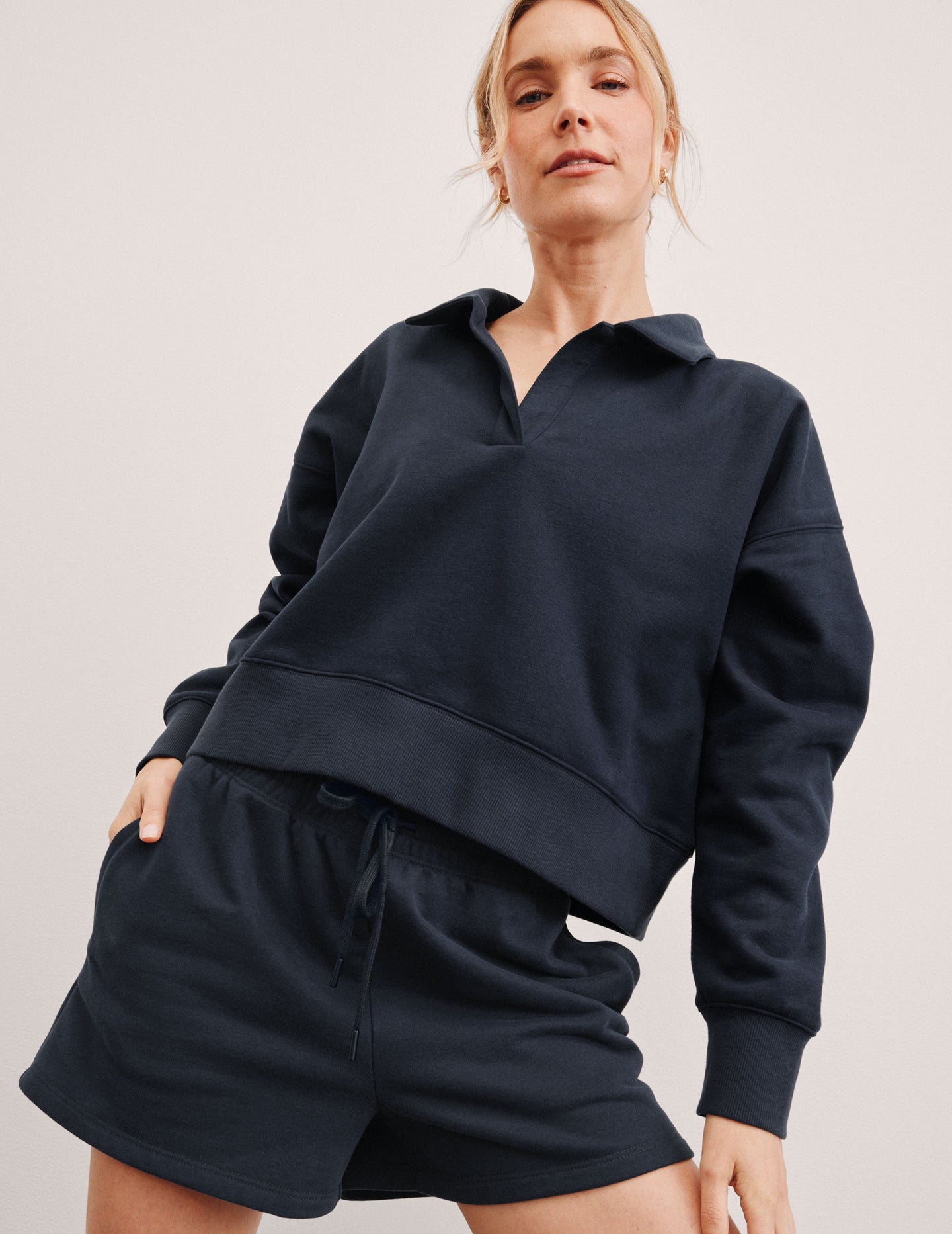 LuxeFleece Collared Sweatshirt | Beyond Yoga