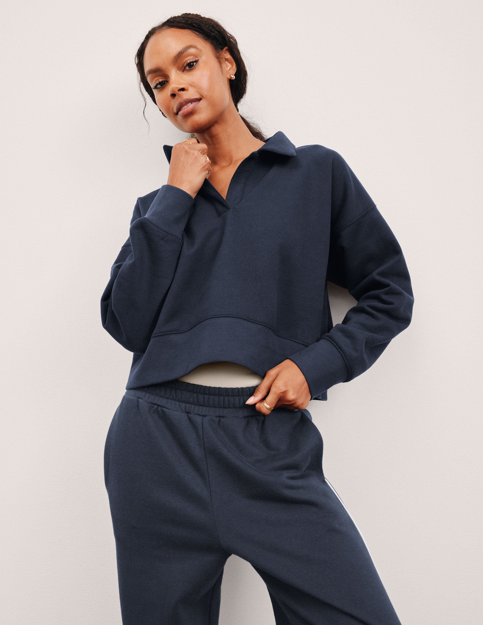 LuxeFleece Collared Sweatshirt | Beyond Yoga
