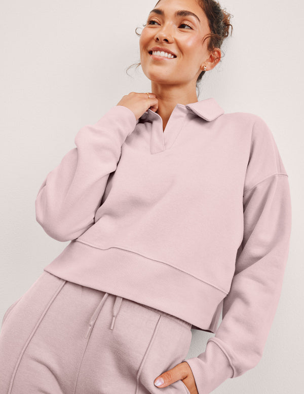 LuxeFleece Collared Sweatshirt | Beyond Yoga