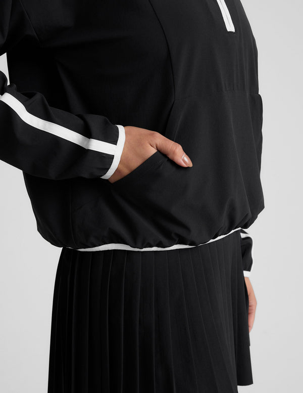Stretch Woven Course Contrast Half Zip Pullover | Beyond Yoga