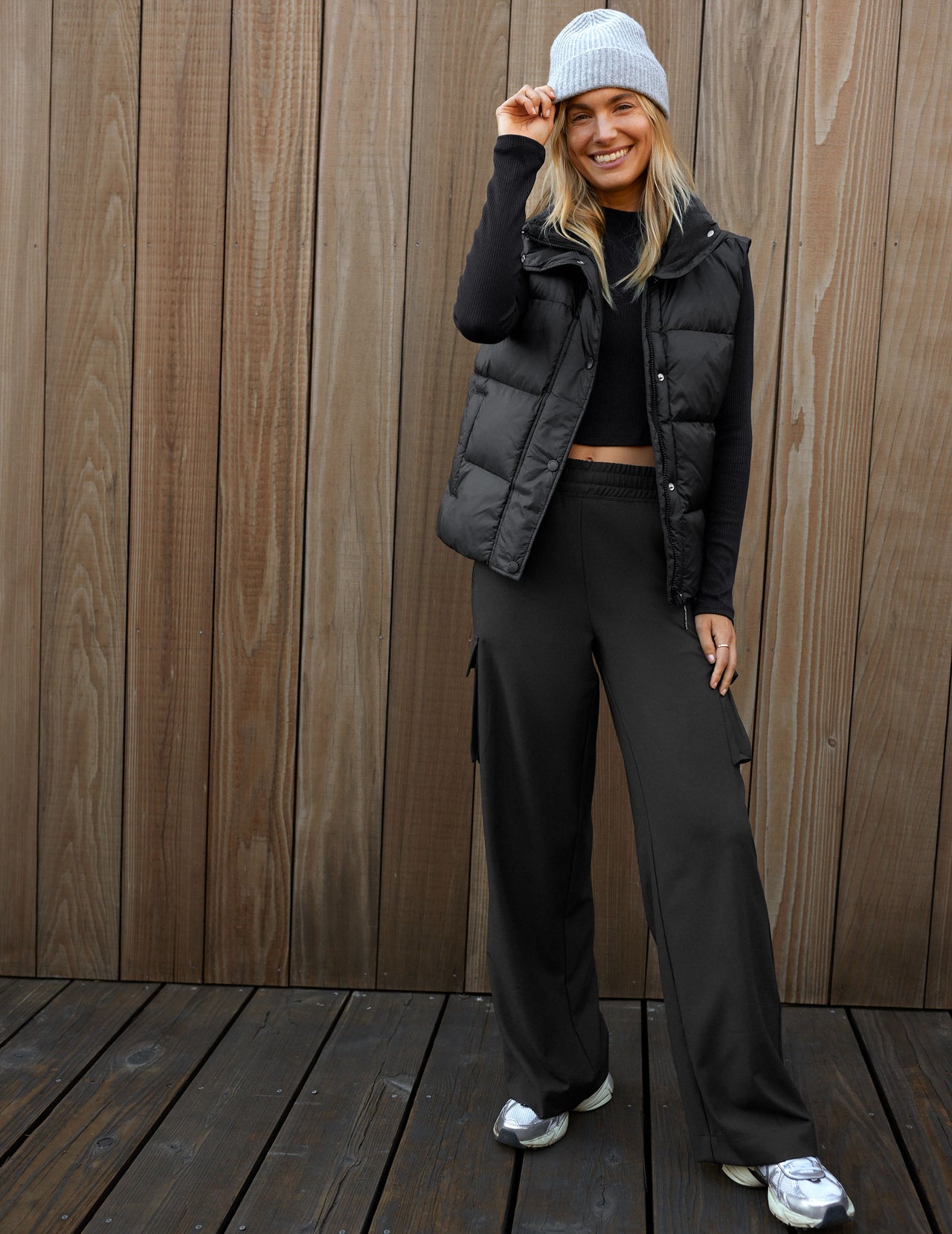 City Chic Wide Leg Cargo Pant | Beyond Yoga