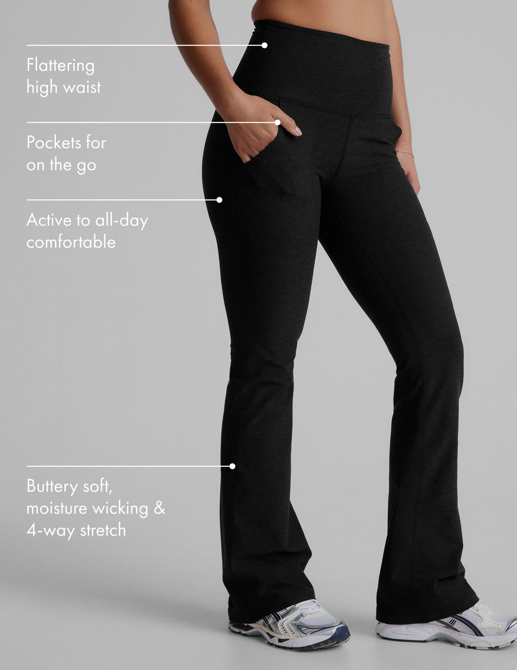 Spacedye High Waisted Practice Pocket Bootcut Pant | Beyond Yoga