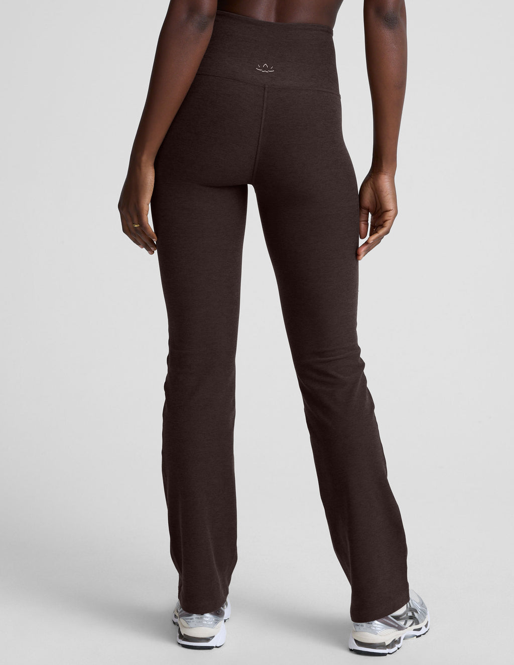 High Waisted Pocket Spacedye Bootcut Pant - Dark Chocolate Heather ...