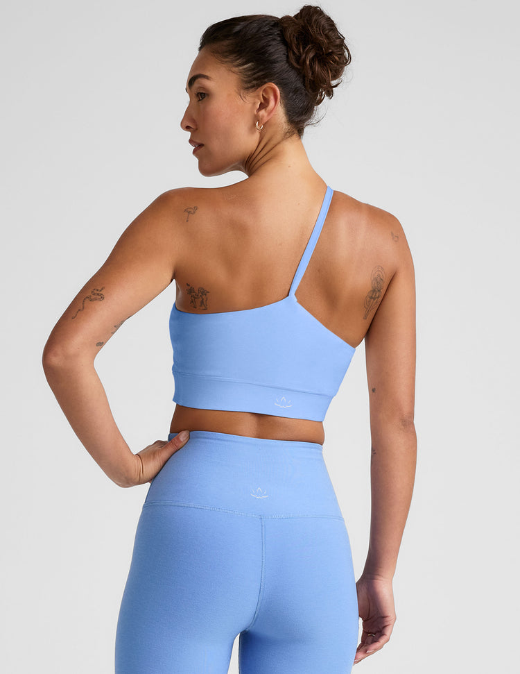 Spacedye One Shoulder Long Line Bra | Beyond Yoga